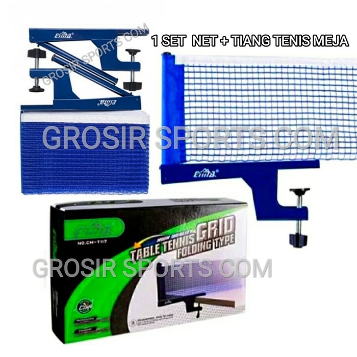 Jual Net + Tiang Ping Pong / Tenis Meja Portable Drat Putar Bukan Di Jepit | Shopee Indonesia