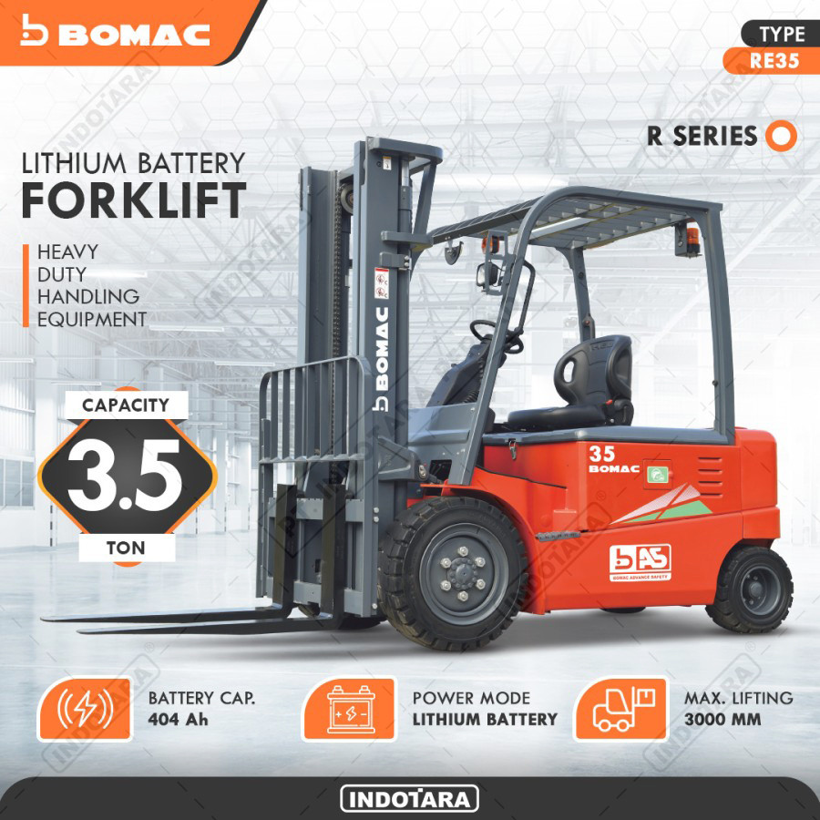 Jual Bomac Forklift Electric Lathium Battery 3.5T, 3M - RE35 | Shopee ...