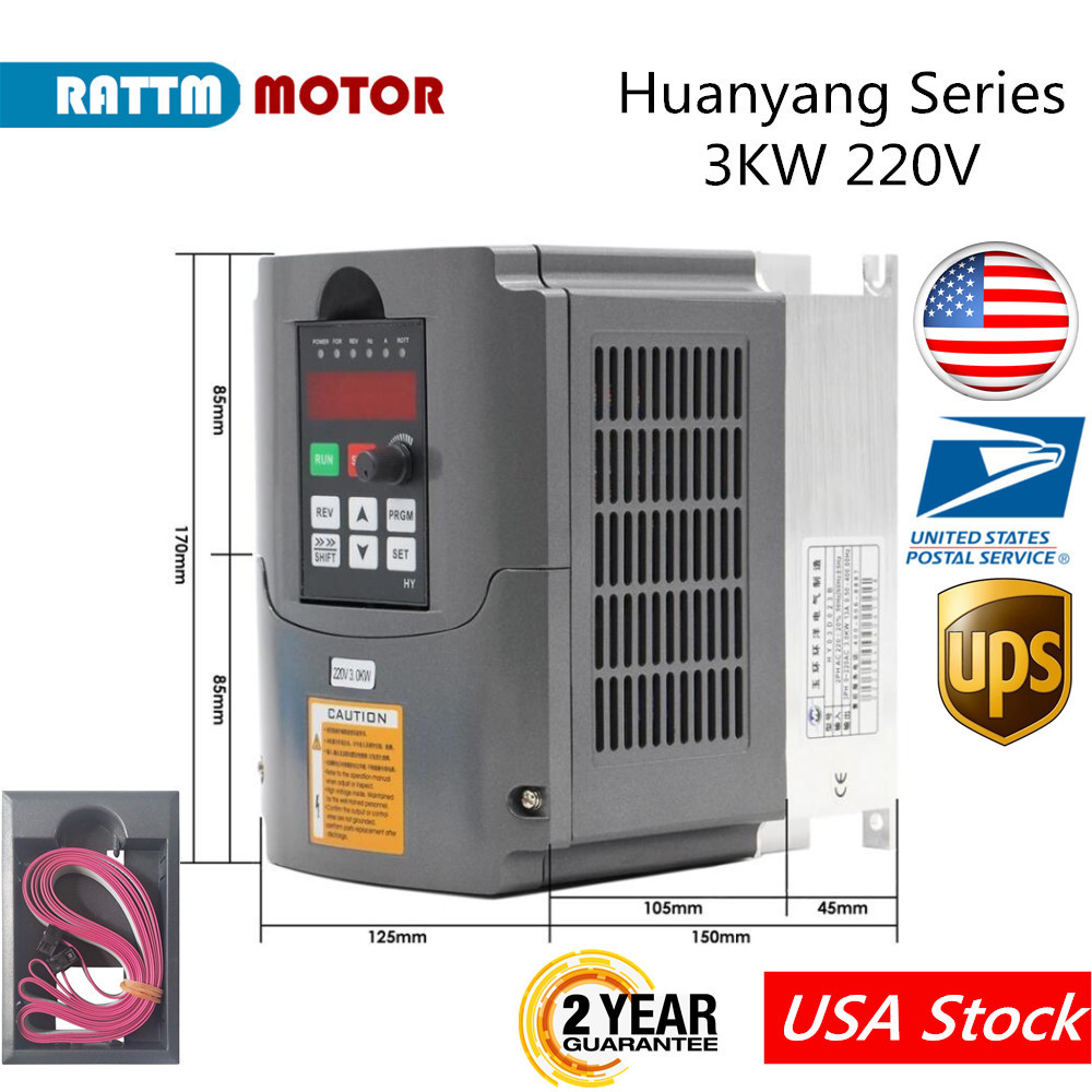 Jual SMOON CNC Spindle Motor Speed Controller 220V 3KW HY VFD Variable ...