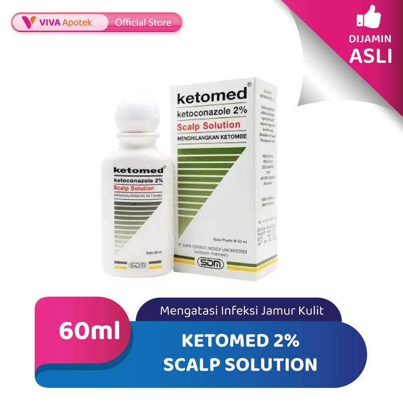 Jual Ketomed 2% Scalp Solution untuk Mengatasi Infeksi Jamur Kulit (60 ...