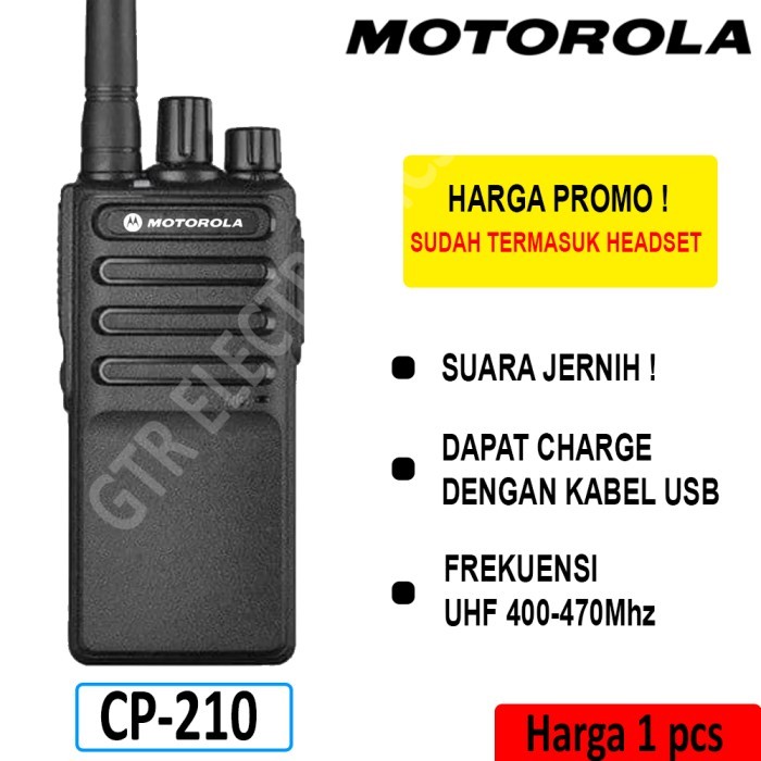 Jual HT Motorola CP2210 UHF Handy Talky Walkie Talkie Radio Komunikasi | Shopee Indonesia
