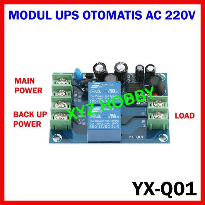 Jual Jual [READY] YX-Q01 220V AC 2 Way Power Supply ATS Automatic Transfer Switch 10A Conversion ...