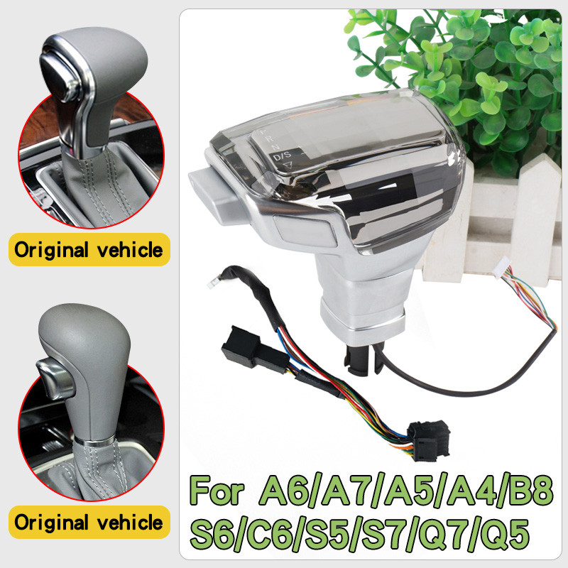 Jual DD Audi A6 C7 C6 A4 A7 a5 Q5 Q7 S5 S6 b8 crystal LED Gear shift knob car interior automatic ...
