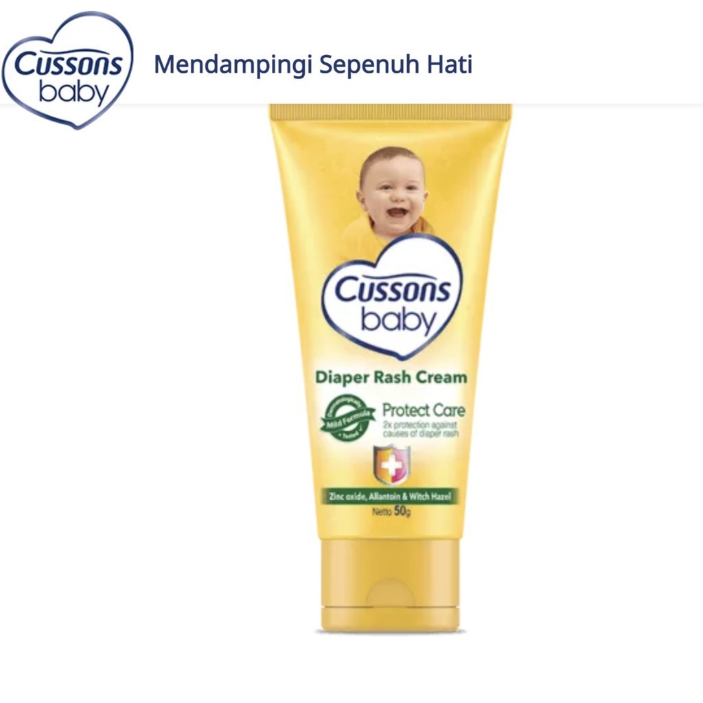 Jual DIAPER RASH CREAM Cussons Baby 50gr PROTECT CARE Cream Kulit Bayi ...