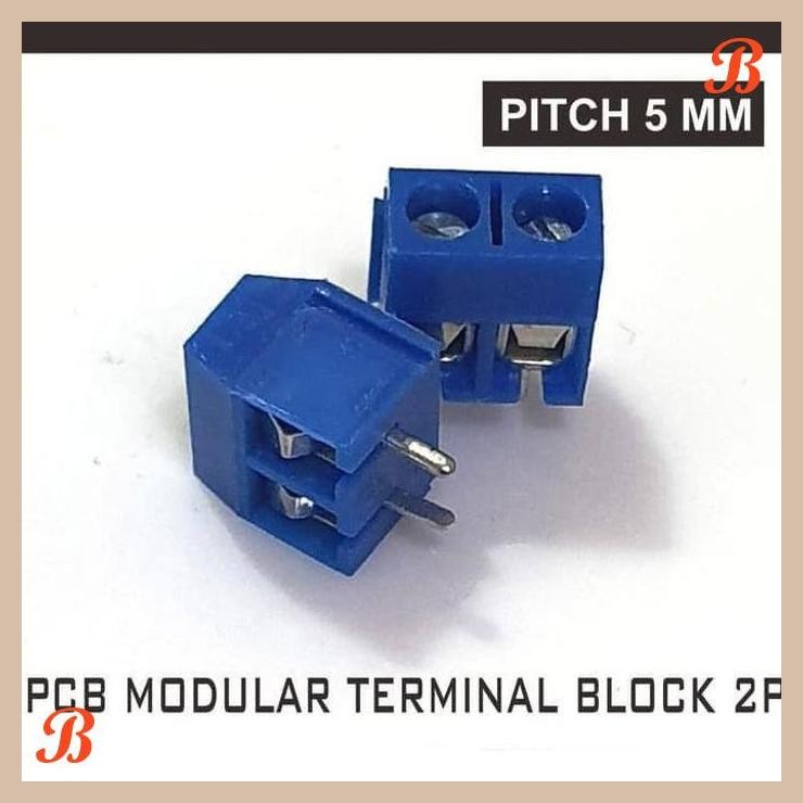 Jual [WGL] TERMINAL BLOCK 2 PIN SKRUP SCREW PCB BLOK 2P PITCH 5MM CABLE ...