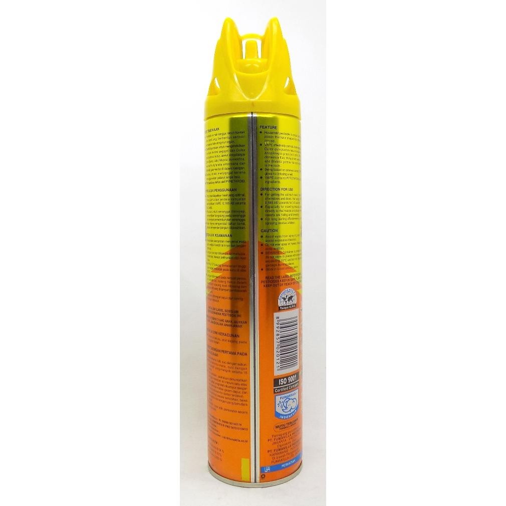 Jual Fumakilla Vape Aerosol Obat Nyamuk Kecoa Orange 600ml (ISI 2 ...