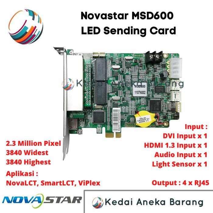 Jual Novastar MSD600 MSD 600 LED Videotron Controller Sending Card | Shopee Indonesia