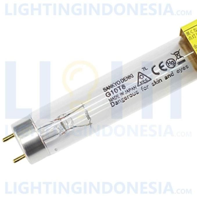 Jual Sankyo Denki G10T8 10W Lampu Uv (Ultraviolet) Germicidal Lamp ...