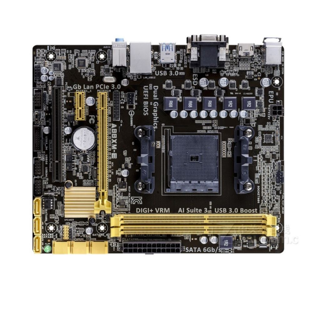 Jual AQS Desktop Motherboard For A88XM-E Socket FM2 FM2+ DDR3 For AMD A88XM A88 Desktop ...