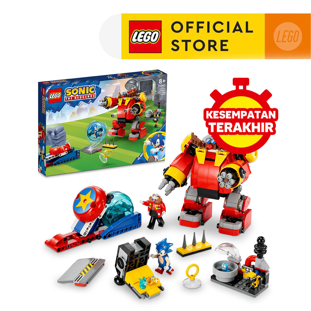 Jual LEGO Sonic 76993 Sonic vs. Dr. Eggman's Death Egg Robot (615 ...