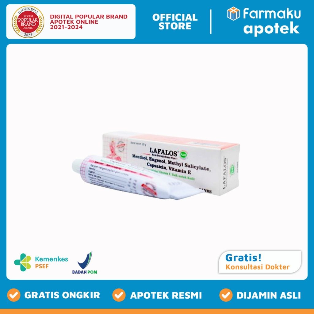 Jual Lafalos Plus Cream 20 gr Tube - PSG | Shopee Indonesia