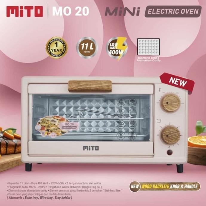 Jual Mito Electric Oven MO 20 Oven Listrik Mini MO20 / MO20 Kapasitas 11 Lt [terbaik] | Shopee ...