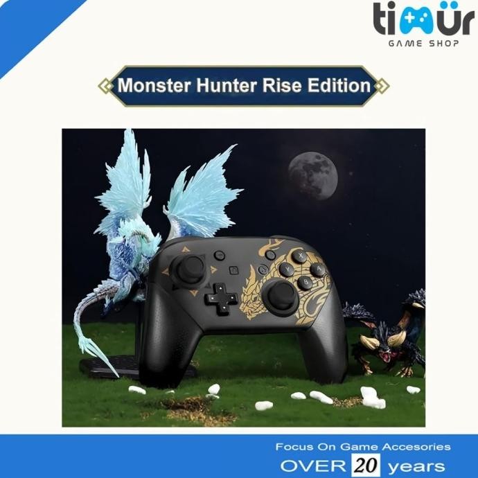 Jual NINTENDO SWITCH PRO CONTROLLER STICK MONSTER HUNTER RISE EDITION ...
