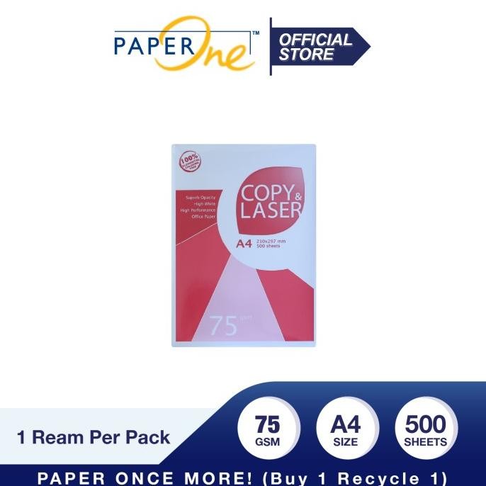 Jual Copy & Laser Kertas A4 75gr Copier 1 Rim (500 lembar) Kertas HVS ...