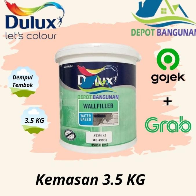 Jual Dempul Tembok Dulux Interior / Wall Filler Plamur Plamir 3.5 Kg ...