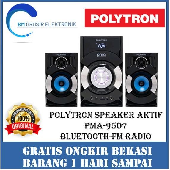 Jual POLYTRON SPEAKER AKTIF PMA 9507 / PMA-9507 BLUETOOTH FM RADIO Terlaris | Shopee Indonesia
