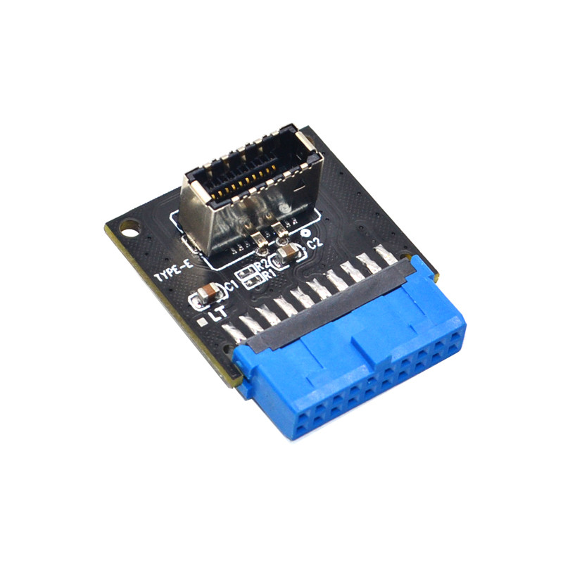 Jual BARU Computer Connectors Riser USB 3.1 Front Panel PC Socket to ...