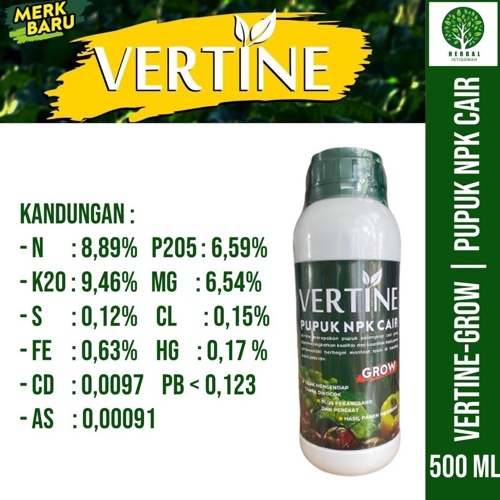 Jual et-98 (100% ASLI) Pupuk Ajaib PERBANYAK ANAKAN PADI - VERTINE GROW 500 ML Panen Padi Lebih ...