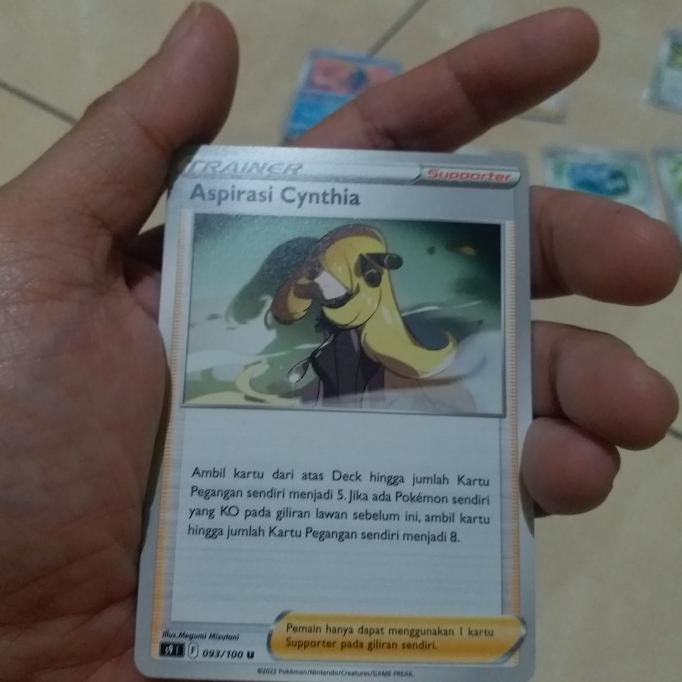 Jual Buruan serbu] TRAINER ASPIRASI CYNTHIA S9 093/100 U TCG POKEMON INDONESIA | Shopee Indonesia