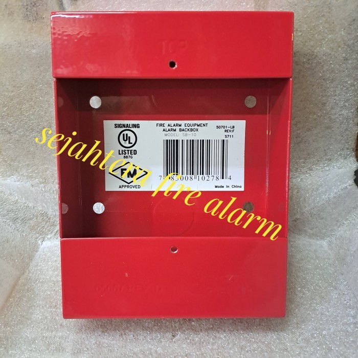 Jual terbaru !!! backbox notifier sb - 10 fire alarm manual pull station nbg - 12lx ready ...