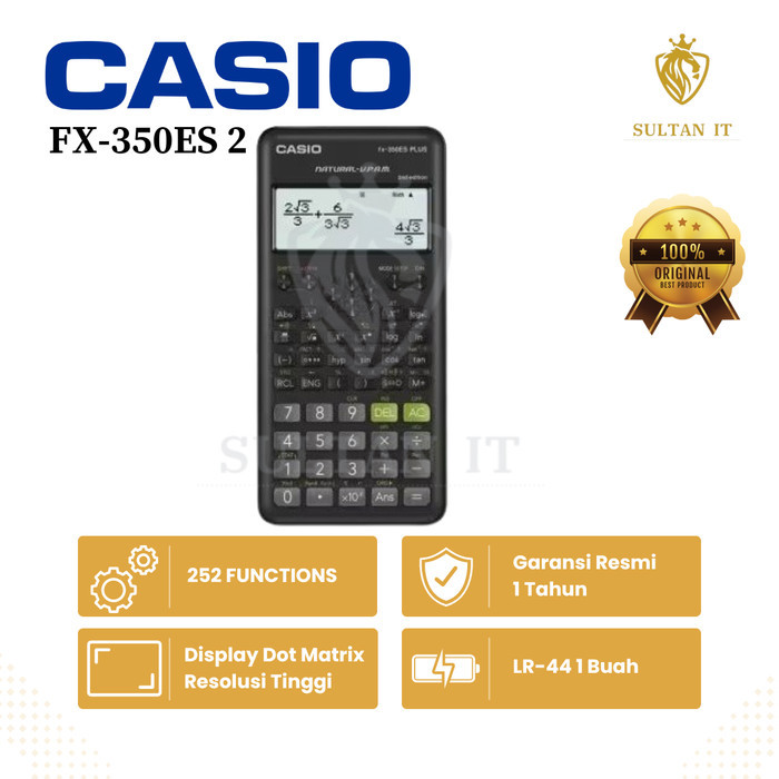 Jual Kalkulator Scientific Casio Fx 350Es Plus 2 Original | Shopee Indonesia