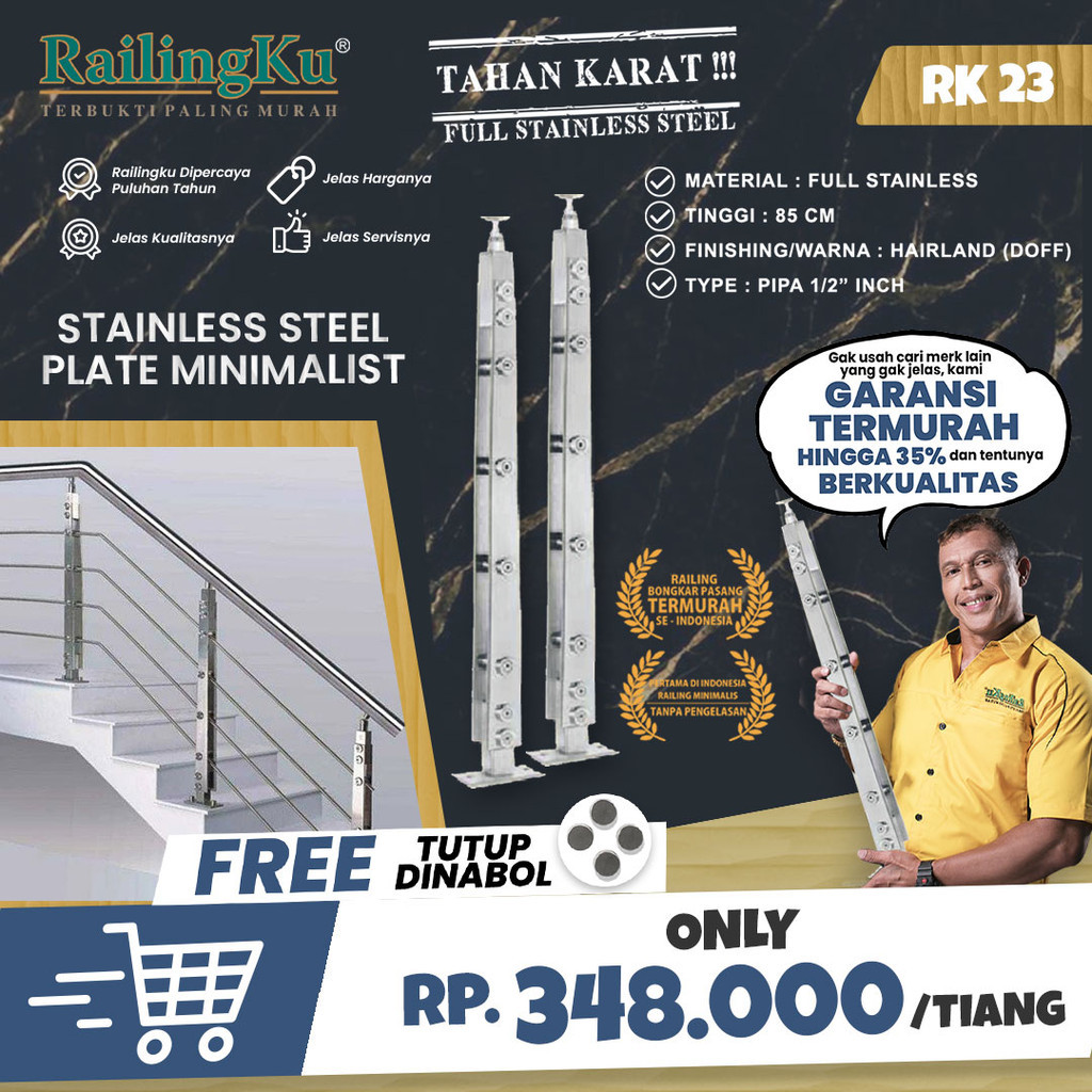 Jual NEW RAILING : Railing tangga stainless railing tangga minimalis ...