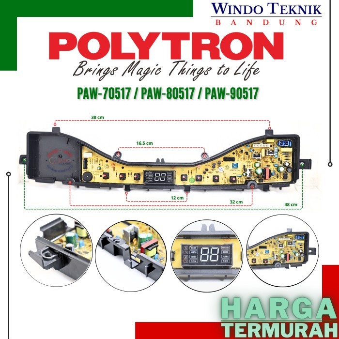 Jual Pcb Mesin Cuci Polytron Modul Mesin Cuci Tipe Paw 1 Tabung | Shopee Indonesia
