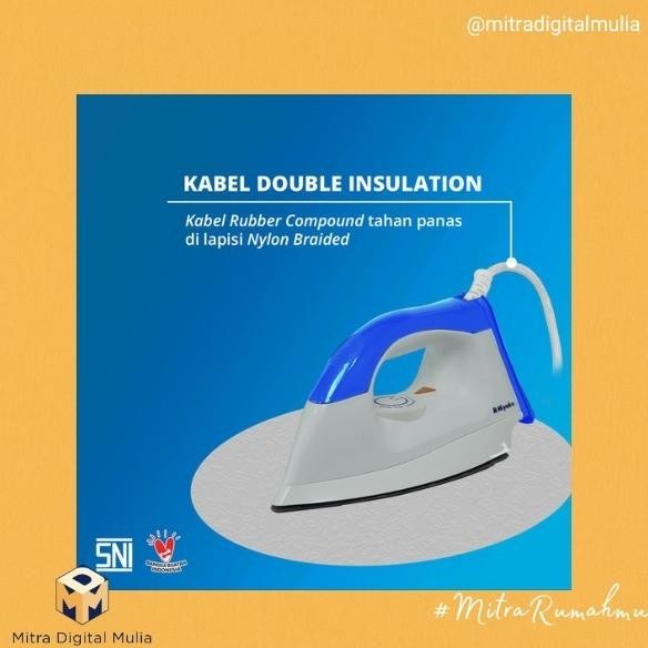 Jual gh-67 Miyako EI 1000 M Setrika Listrik Biru Premium | Shopee Indonesia