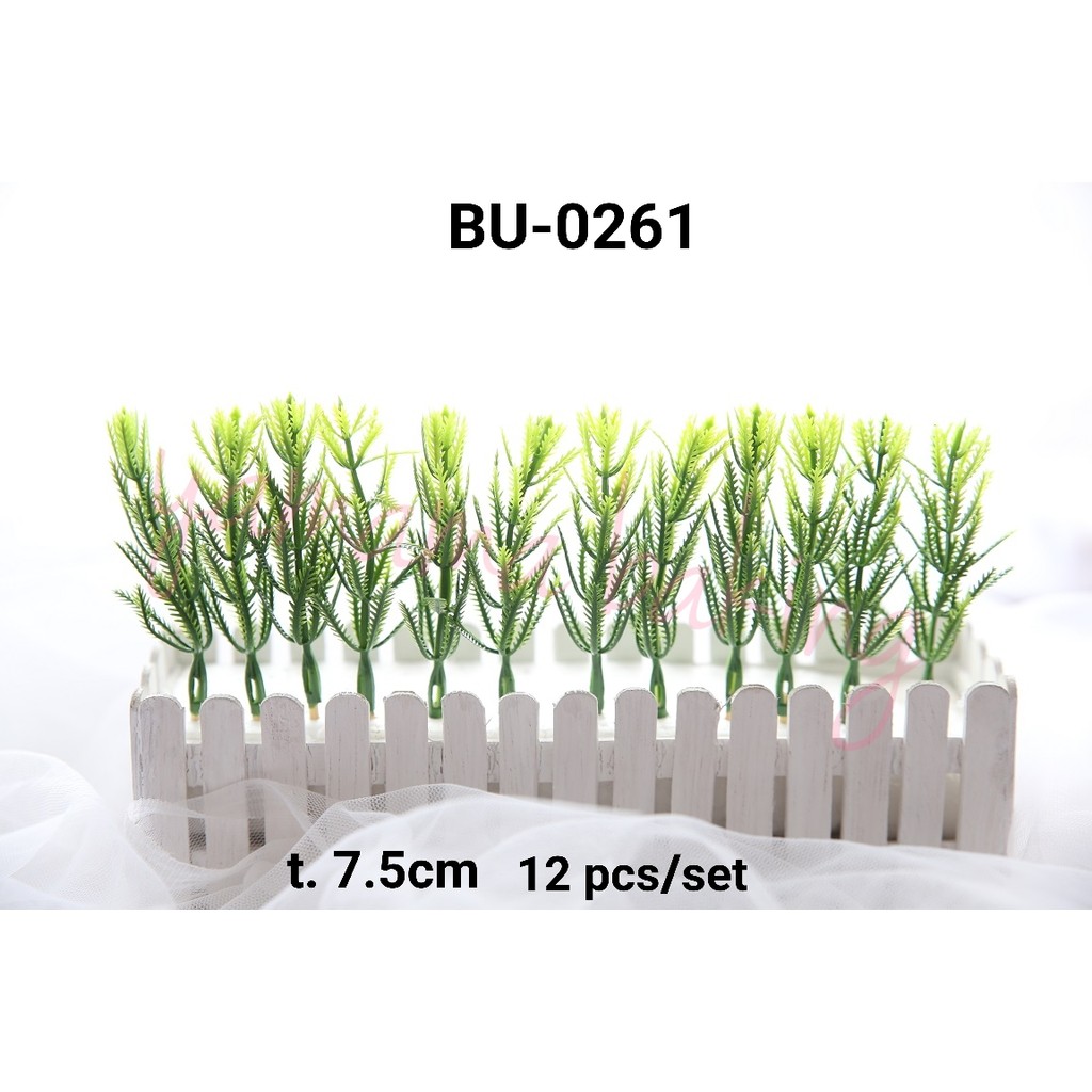 Jual BU-0261 Topper hiasan kue tart cake rumput bunga daun tanaman ...