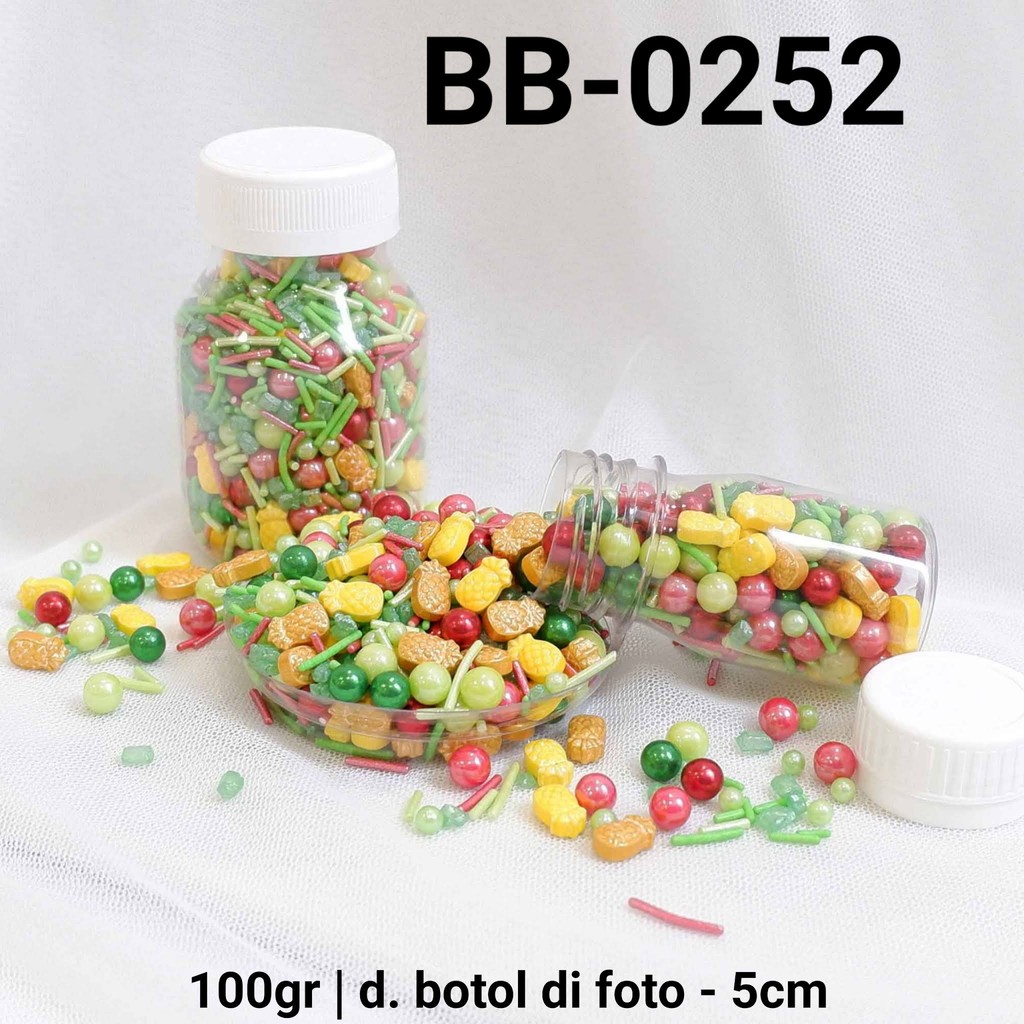 Jual BB-0252 Sprinkles sprinkle springkel 100gr nanas lebaran natal ...