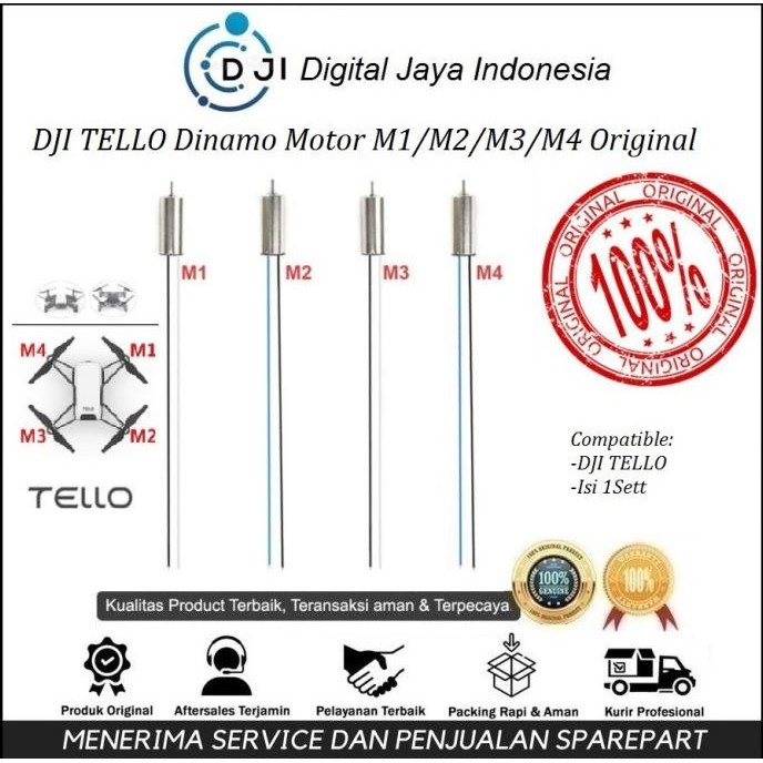 Jual Dji Tello Dinamo Motor M1/M2/M3/M4 Original Tello Motor Dinamo ...