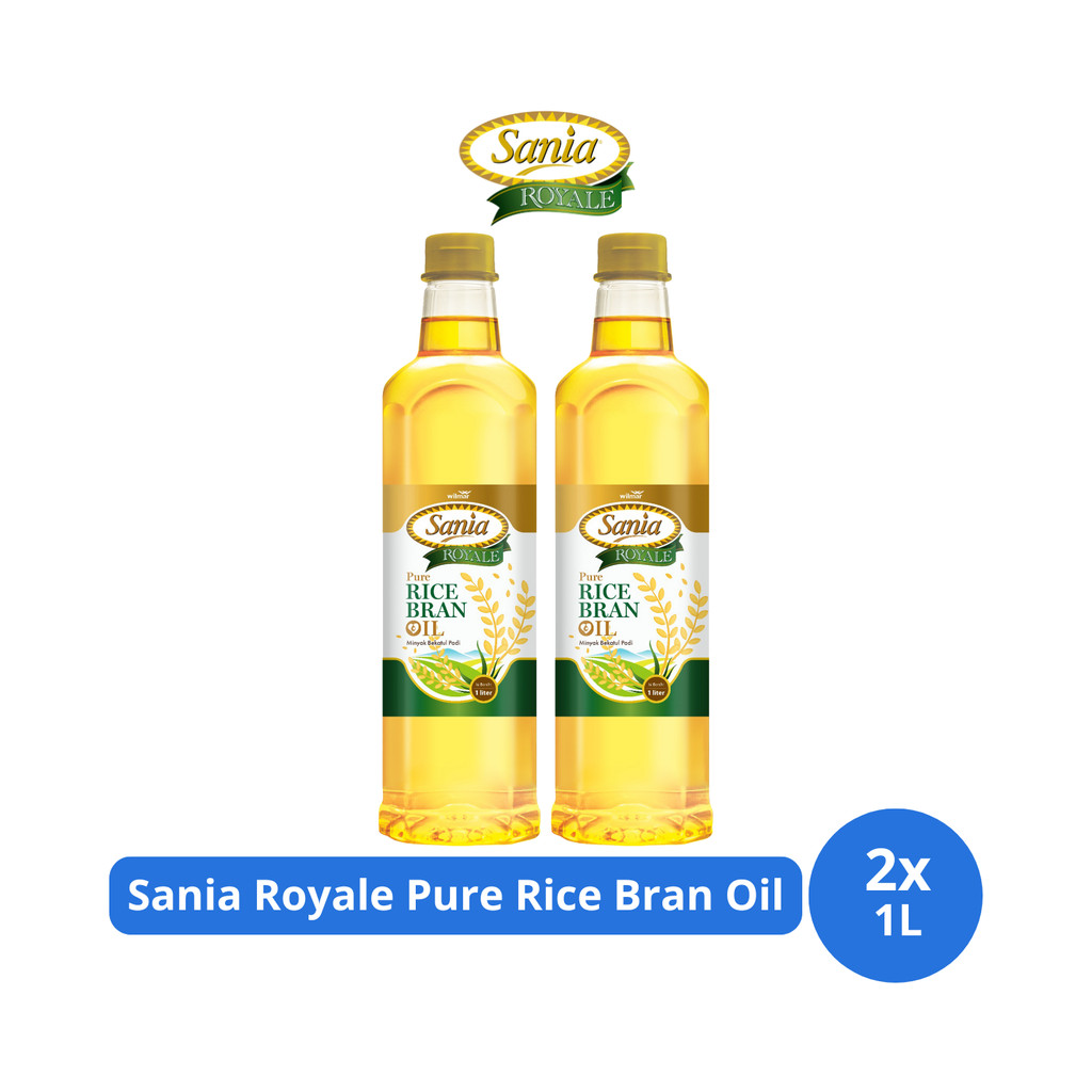 Jual Sania Royale Pure Rice Bran Oil 1L x 2 pcs | Shopee Indonesia