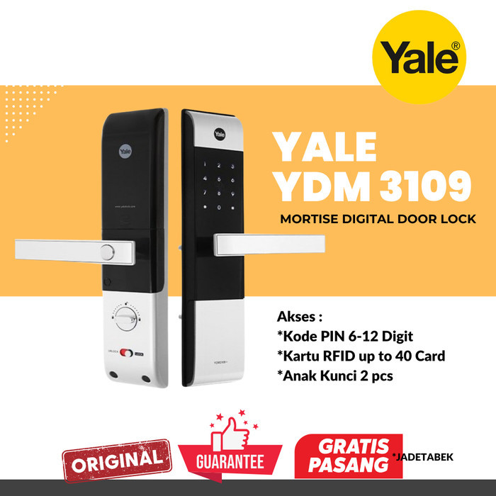Jual Yale Digital Door Lock Ydm-3109 ( Ydm3109 ) Kunci Pintu Digital | Shopee Indonesia