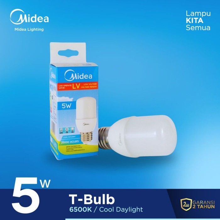 Jual Midea Lighting - Stick Led Bulb 05 Watt Putih 6500K Cool Daylight - Fitting E27 | Shopee ...