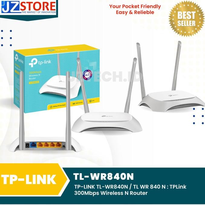 Jual TP-LINK TL-WR840N / TL WR 840 N : TPLink 300Mbps Wireless N Router ...