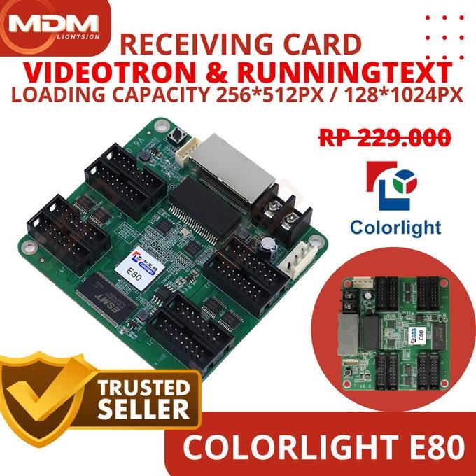 Jual CO RECEIVING CARD VIDEOTRON/RUNNING TEXT COLORLIGHT E80 | Shopee ...