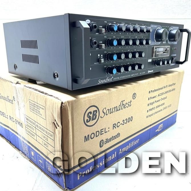 Jual Amplifier Karaoke Soundbest Rc 3300 Original Bluetooth New Stok | Shopee Indonesia