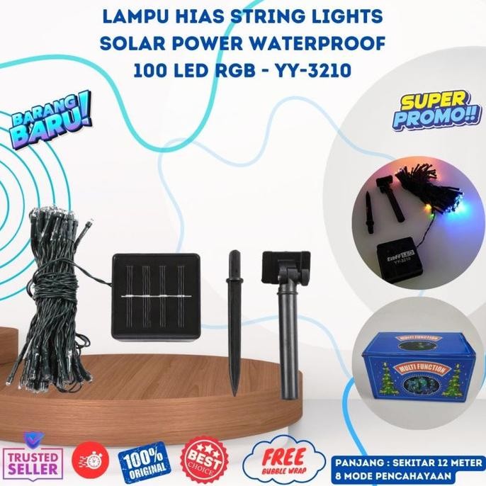 Jual BARU JN 100PCS 12M LAMPU LED HIASAN TAMAN JALAN TENAGA MATAHARI ...
