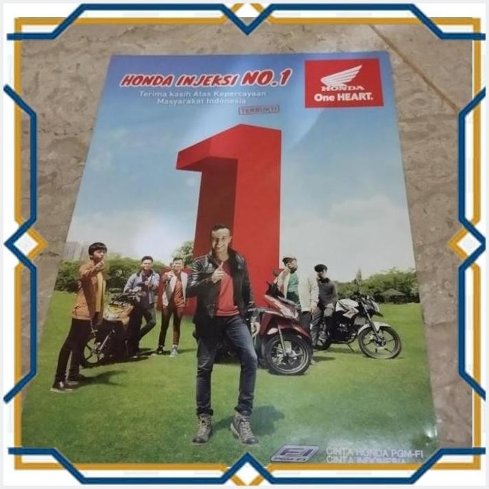 Jual [YON] BROSUR HONDA INJEKSI NO 1 HONDA ONE HEART | Shopee Indonesia