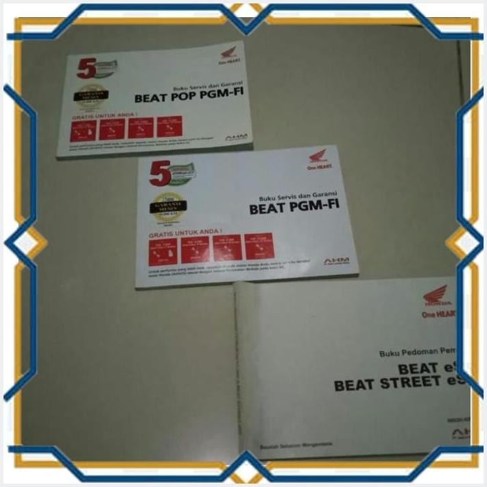Jual [YON] BUKU SERVIS DAN GARANSI & BUKU PEDOMAN PEMILIK HONDA BEAT ...