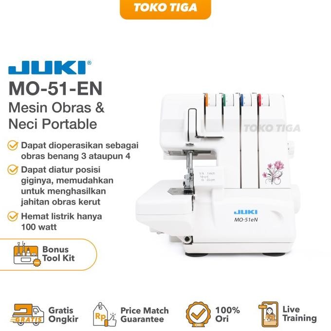 Jual Jual Mesin Jahit Obras JUKI MO 50e ( portable ) | Shopee Indonesia