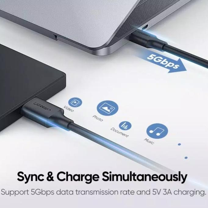 Jual UGREEN KABEL DATA MICRO B USB 3.0 TO TYPE C THUNDERBOLT FAST ...