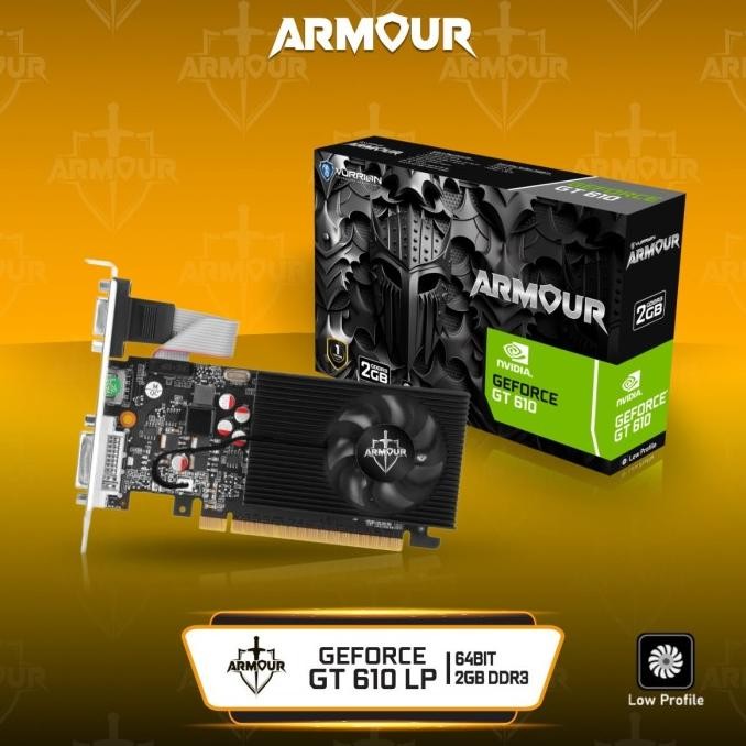 Jual TERMURAH - VGA CARD -VGA ARMOUR GT 610 LP 2GB DDR3 64 BIT | Shopee Indonesia