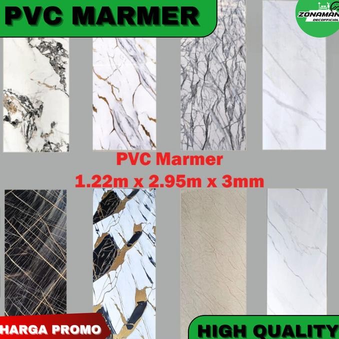 Jual PROMO!! PVC Marmer Dinding Panel | PVC Motif Marmer Uk 1220 x 2950 ...