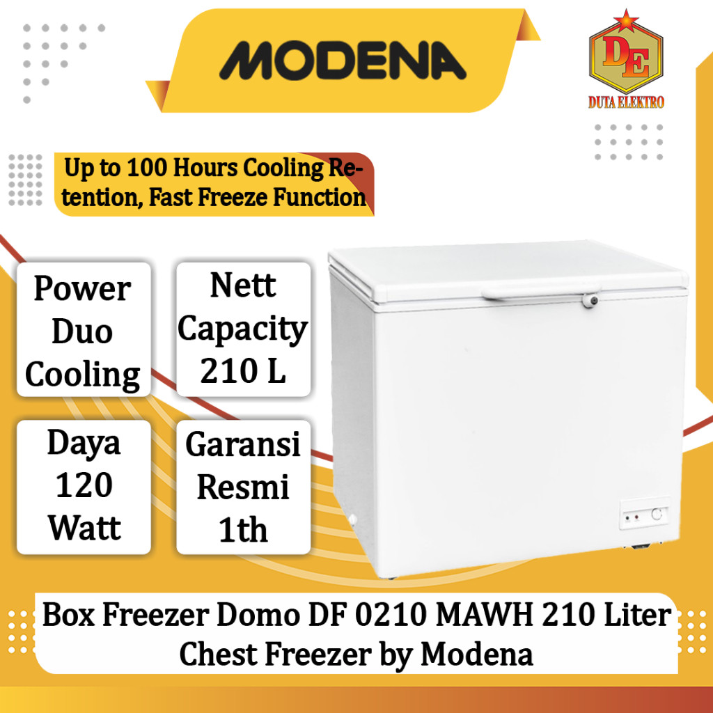 Jual Box Freezer Domo DF 0210 MAWH 210 Liter Chest Freezer by Modena | Shopee Indonesia