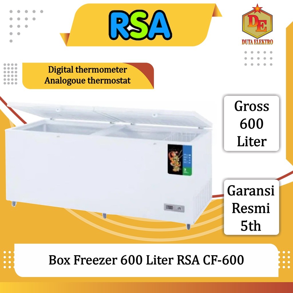 Jual Box Freezer RSA CF 600 Chest Freezer 600 Liter | Shopee Indonesia