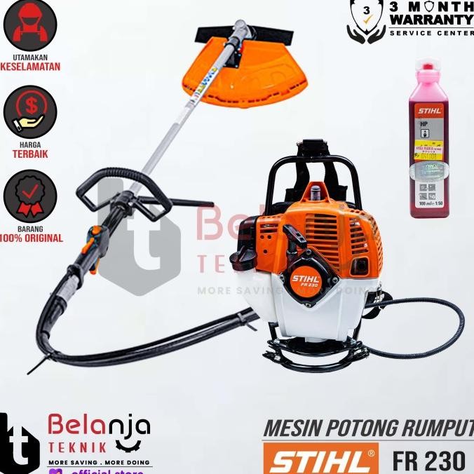 Jual STIHL Mesin potong rumput Gendong FR230 Brush Cutter Bensin FR 230 GRM | Shopee Indonesia