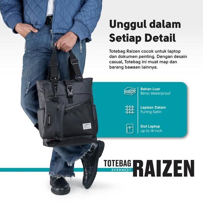 Jual EVERNEXT Tas Ransel Laptop Pria Anti Air Tas Jinjing Waterproof ...