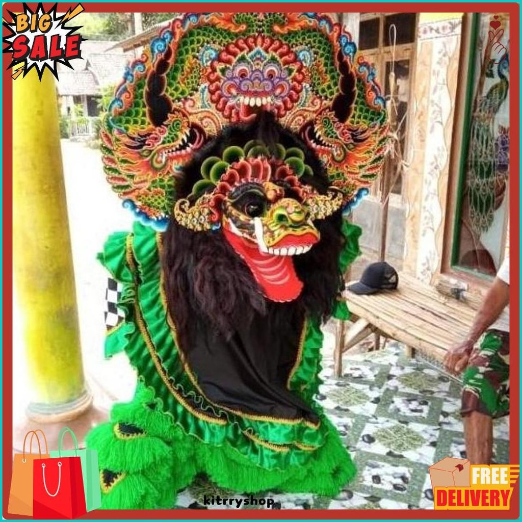 Jual Discount Promo Barongan Devil Sungut Full Kayu Asli Ukuran 14 ...