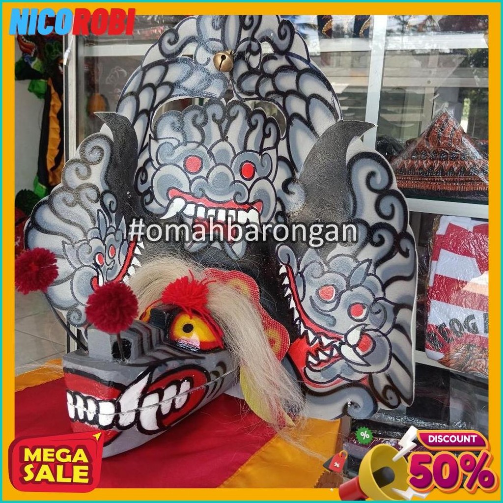Jual Barongan Caplokan Aanak No 1 - 4 Full Ukir Kayu Free Kemul ...